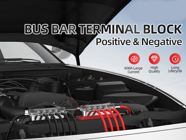 End Wiring Chaos: Heavy-Duty 600A Bus Bar for RV, Marine, & More – DAIER