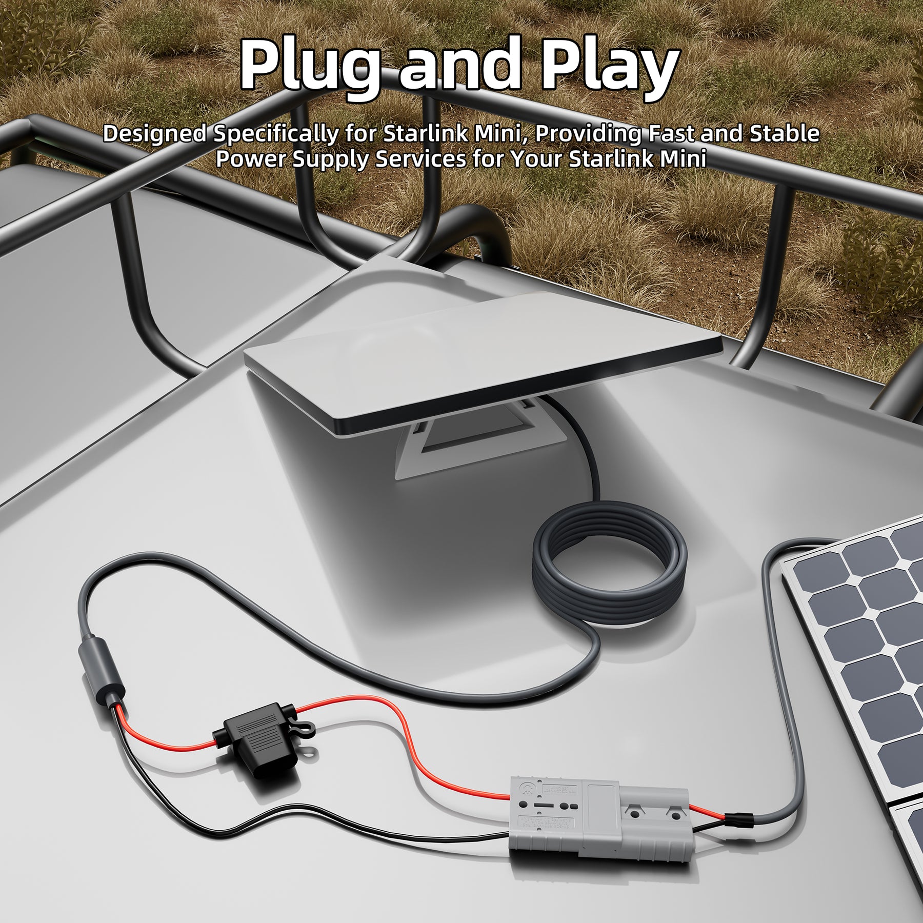 Starlink Mini DC Power Cable with Anderson SB50 Plug & 10A Fuse | for ...