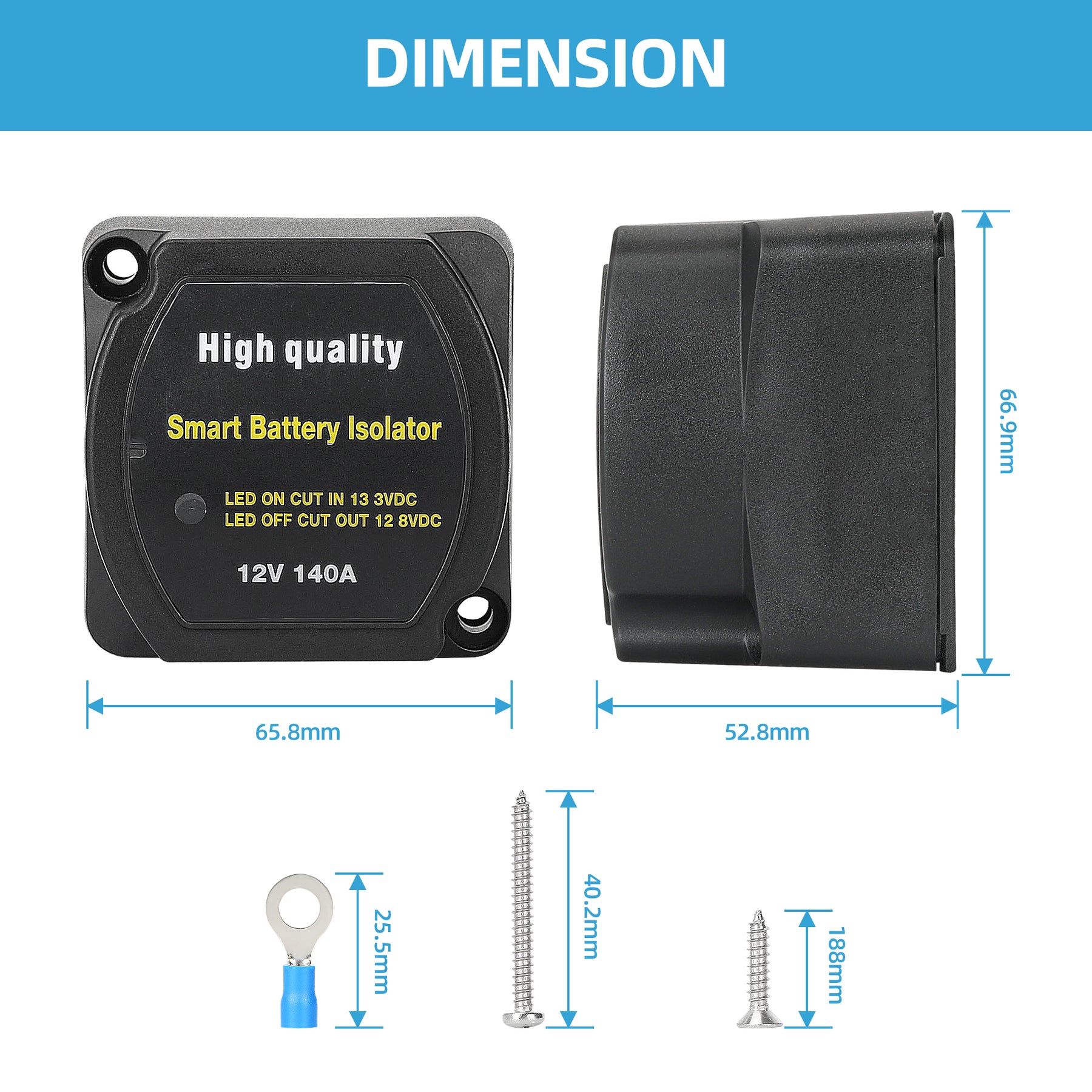 140A 12V Voltage Sensitive Relay VSR Dual Smart Battery Isolator – DAIER