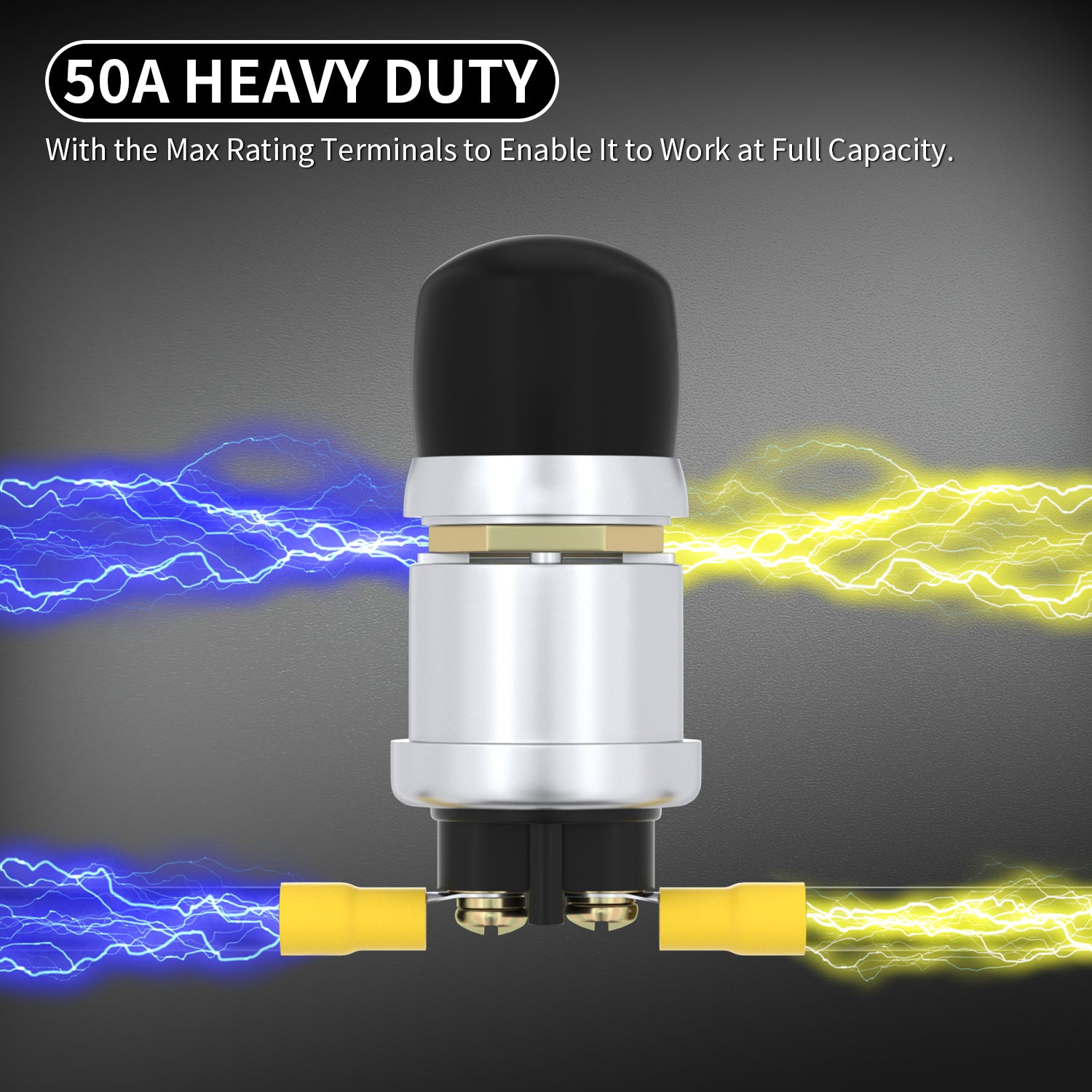50A Waterproof Heavy Duty Momentary Engine Start Push Button Switch fo ...