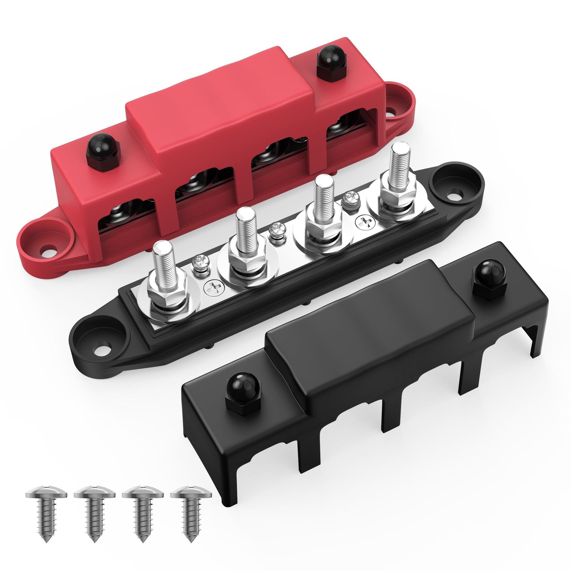 250A Auto 4 Stud M10/M8 12V Junction Block Busbar – DAIER