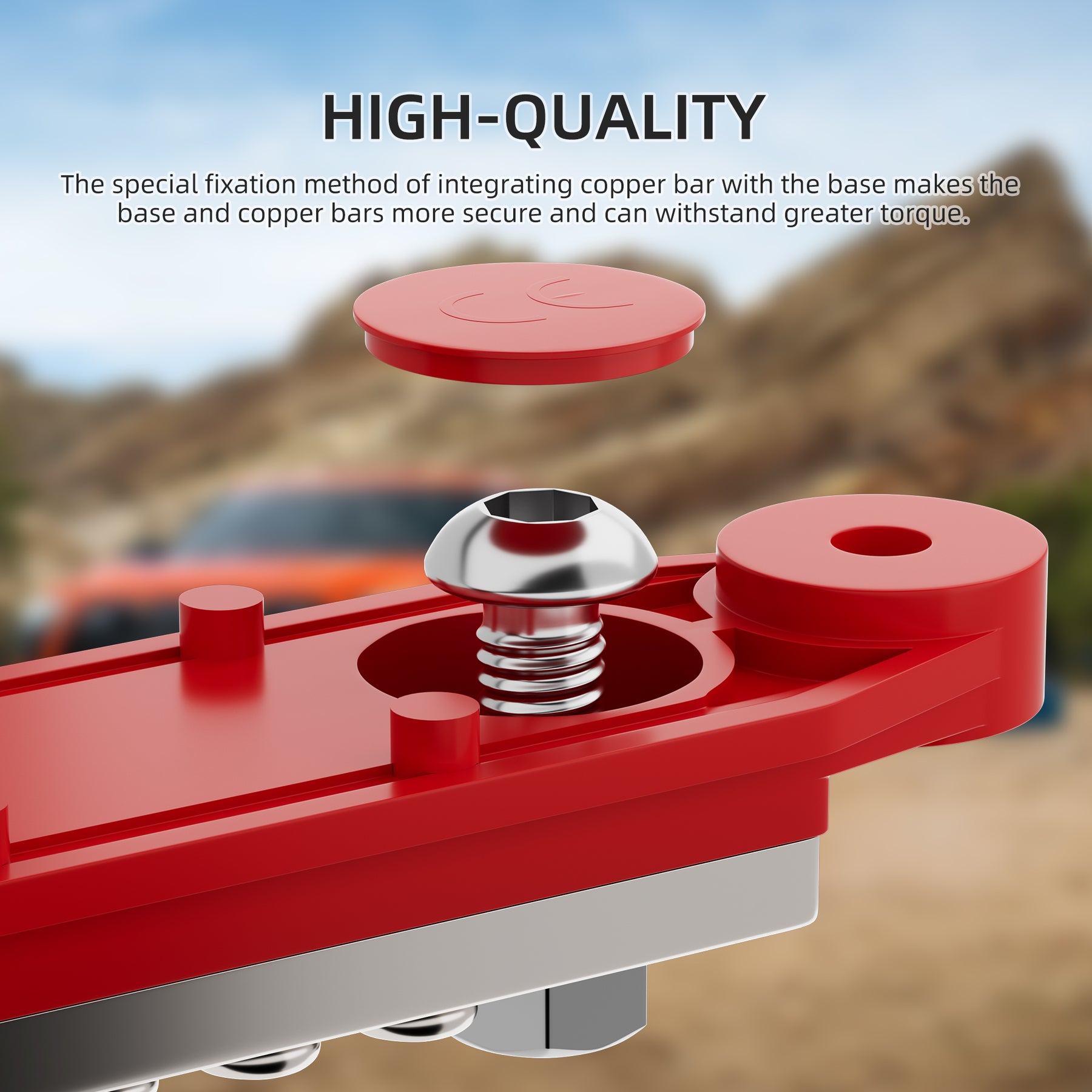 275A 48VDC Bus Bar Terminal Block with 2xM8 Stud & 14xM4 Screw Screw ...