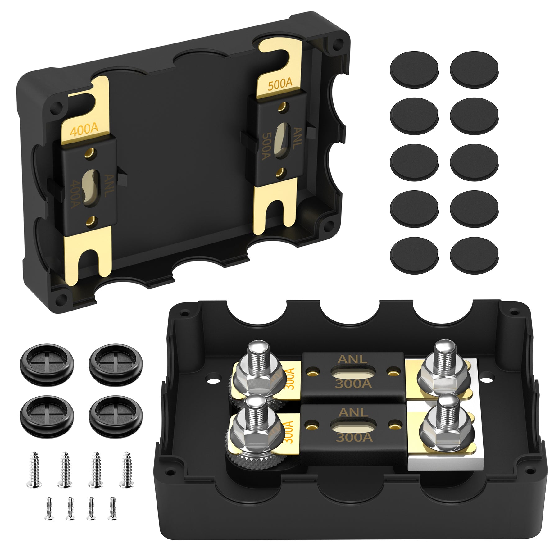Waterproof Heavy Duty M8 Studs 1000A ANL Fuse Holder Box Kit – DAIER