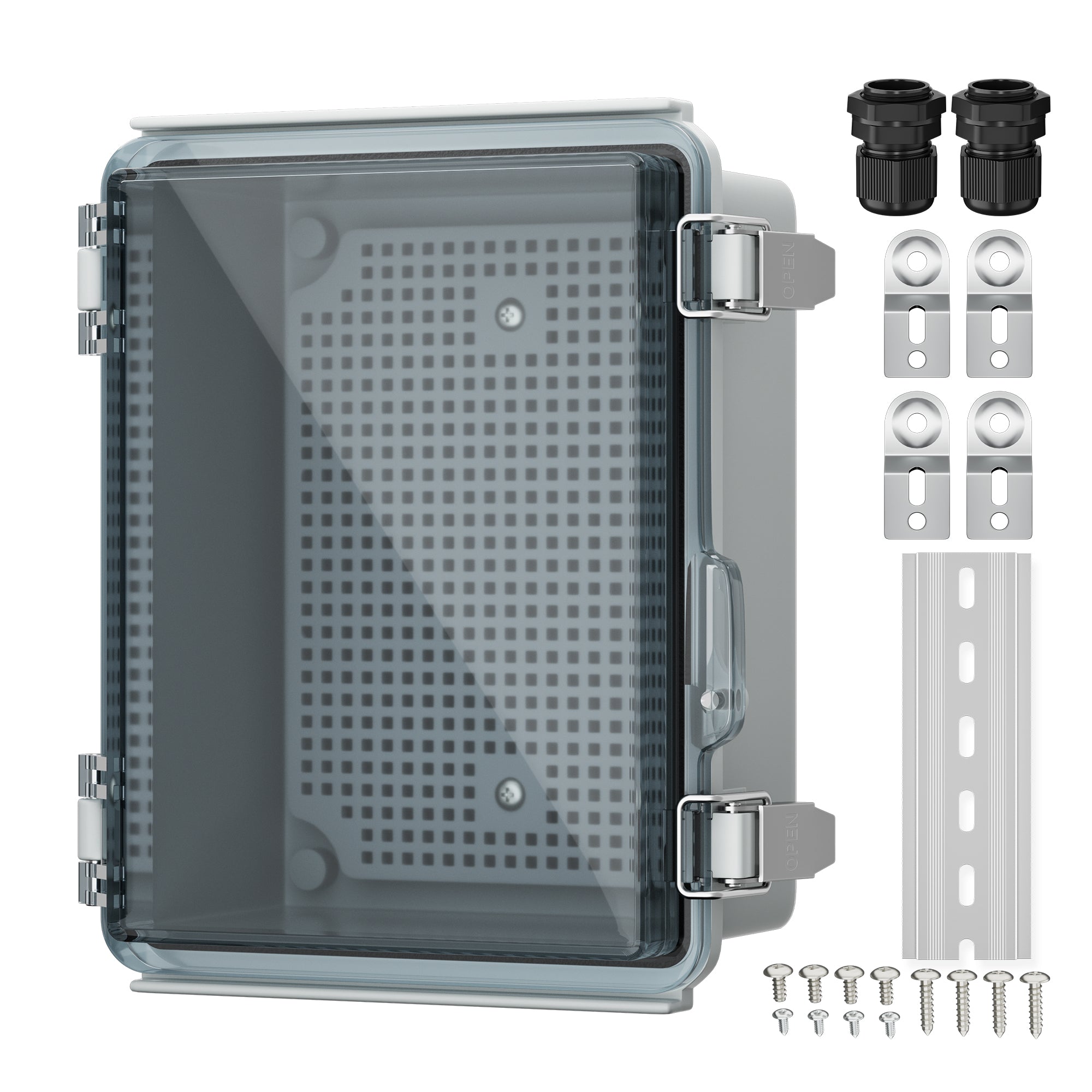 Weatherproof Outdoor Electric Enclosure Box with Clear Cover - 8.7"x6 ...