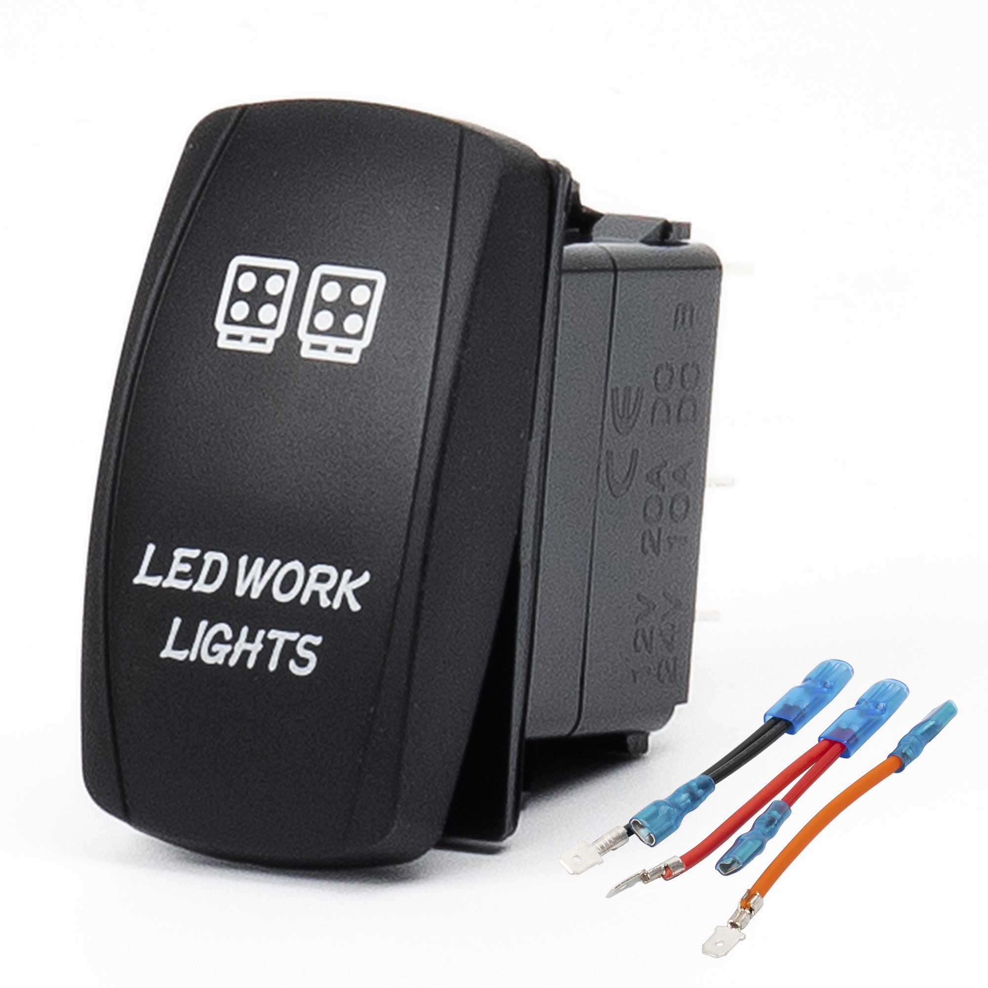 LED Work Lights Rocker Switch - 5Pin Laser ON OFF with Jumper Wire Set ...