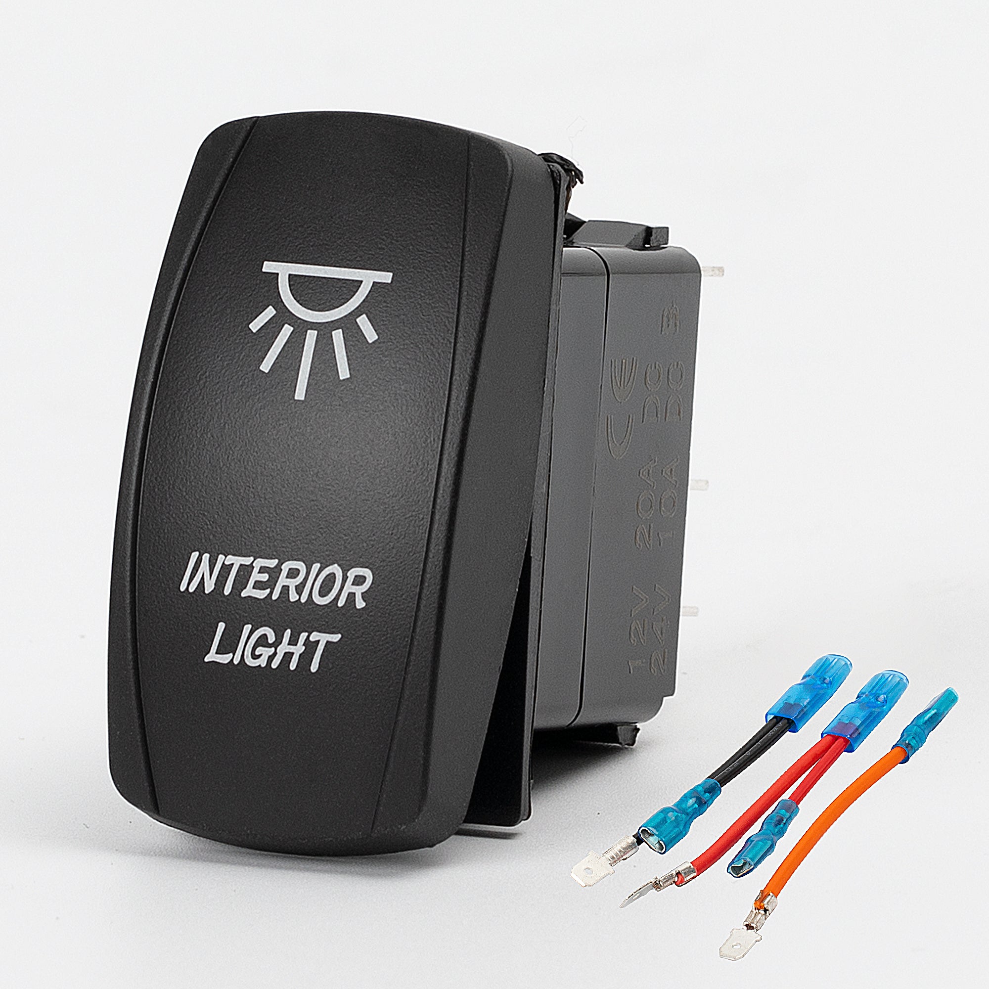 Interior Light Rocker Switch - 5Pin Laser ON OFF with Jumper Wire Set ...