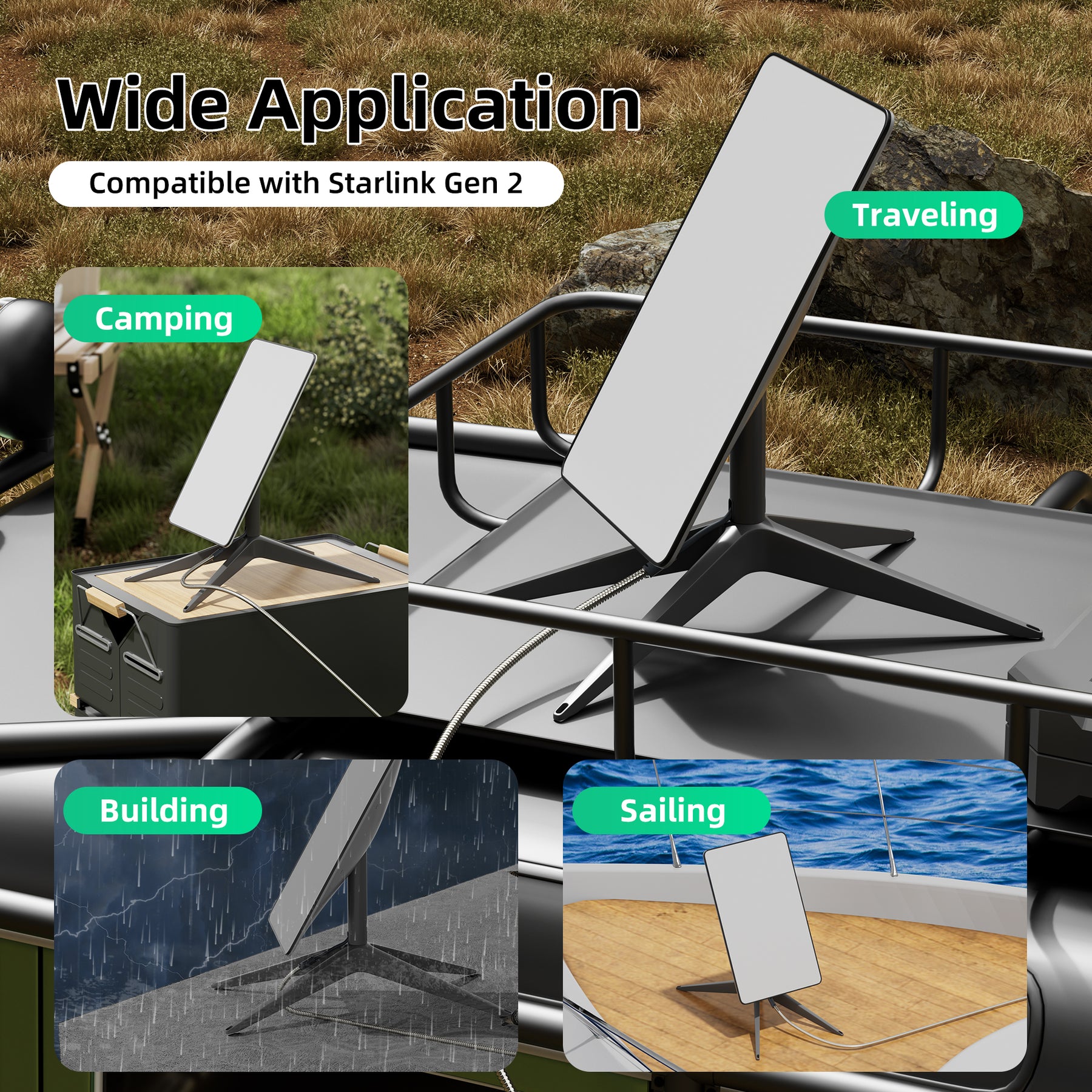 Starlink Gen2 Stainless Steel Armored MC Metal Clad Cable - 32.8FT/75F ...