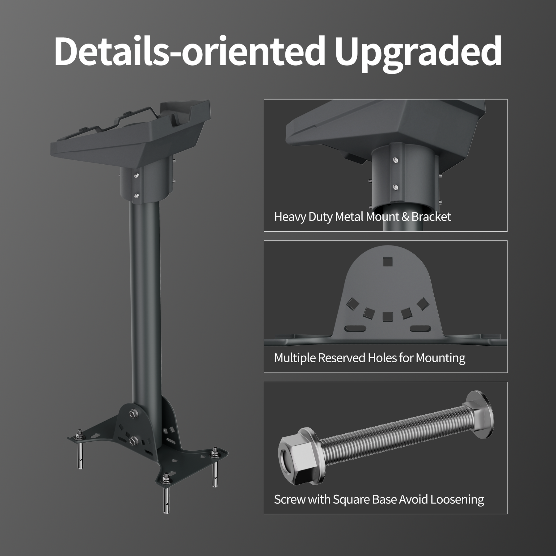 Starlink Gen 3 Adjustable Ridge Roof Mount Kit with Pipe Adapter and P ...