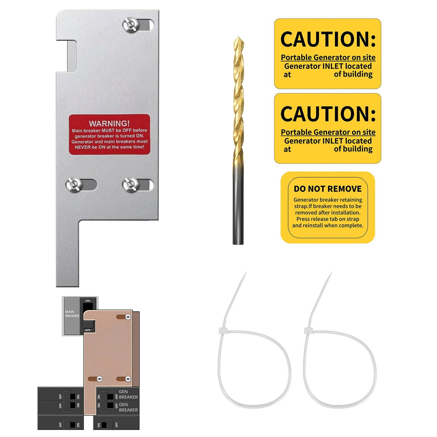 Generator Interlock Kit - Square D Vertical Throw 150A/200A (SD-200VL ...
