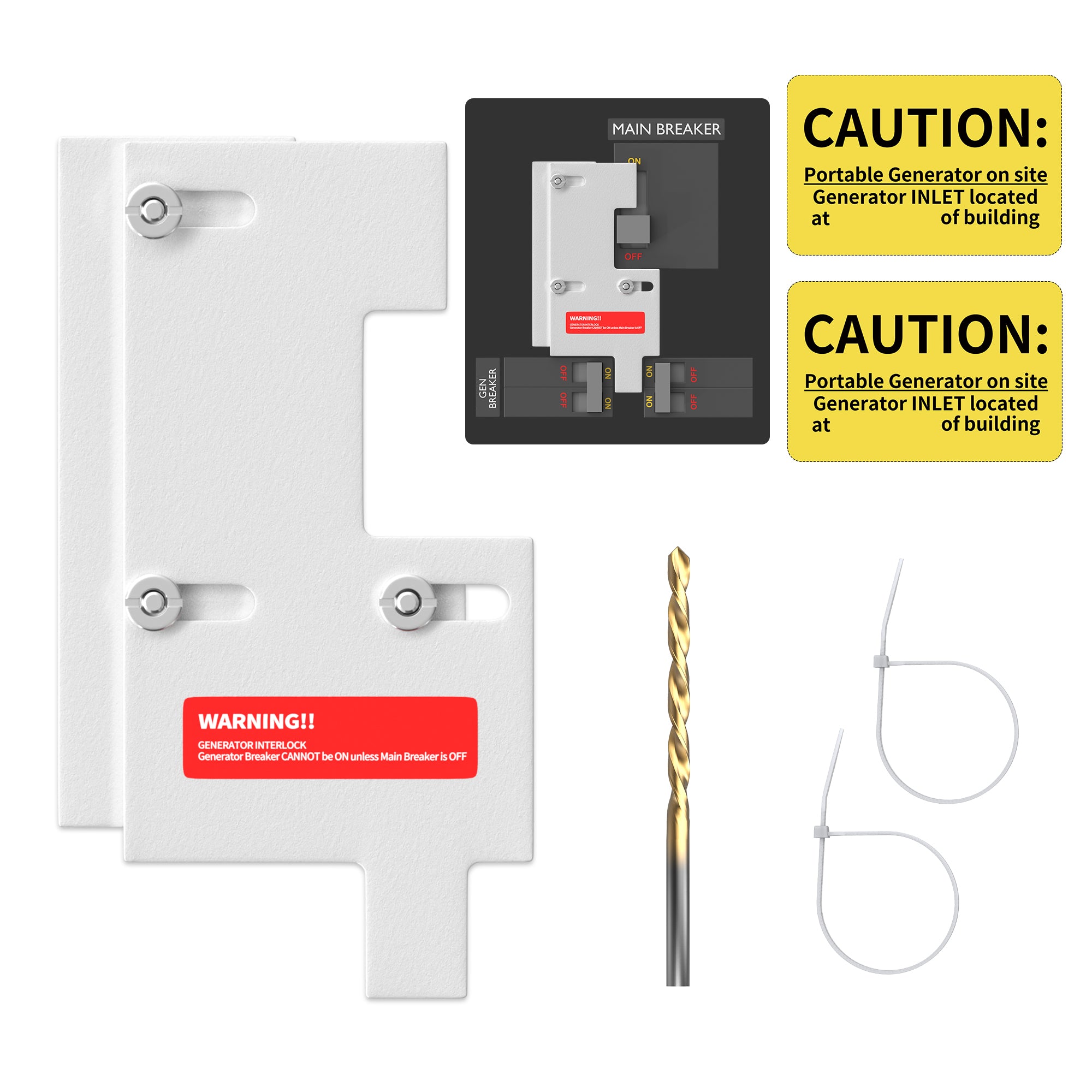 Generator Interlock Kit - General Electric GE 150/200A (GE-3), 2-1/2 ...