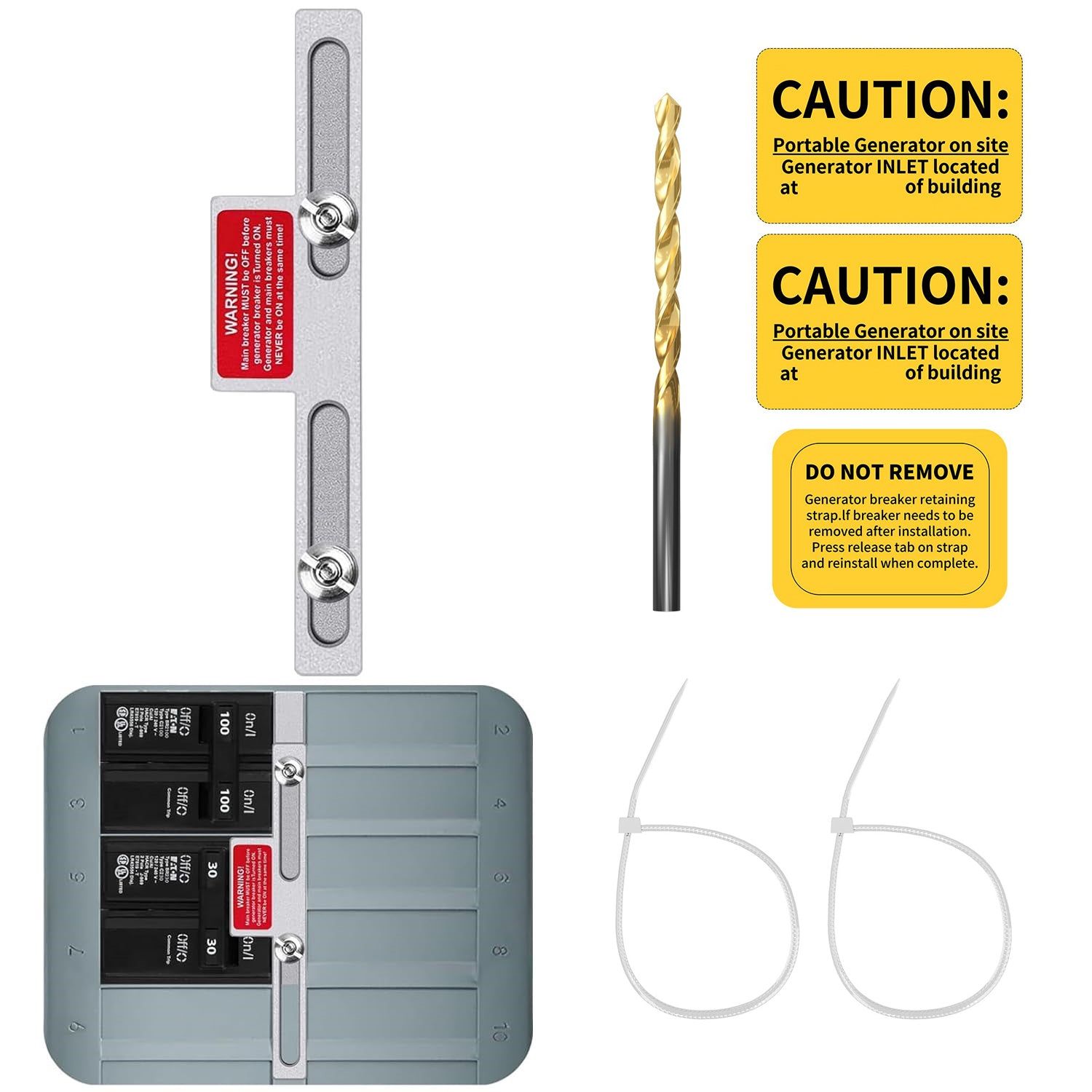 Generator Interlock Kit - Eaton Cutler Hammer BR Series 100/125A (BR-1 ...