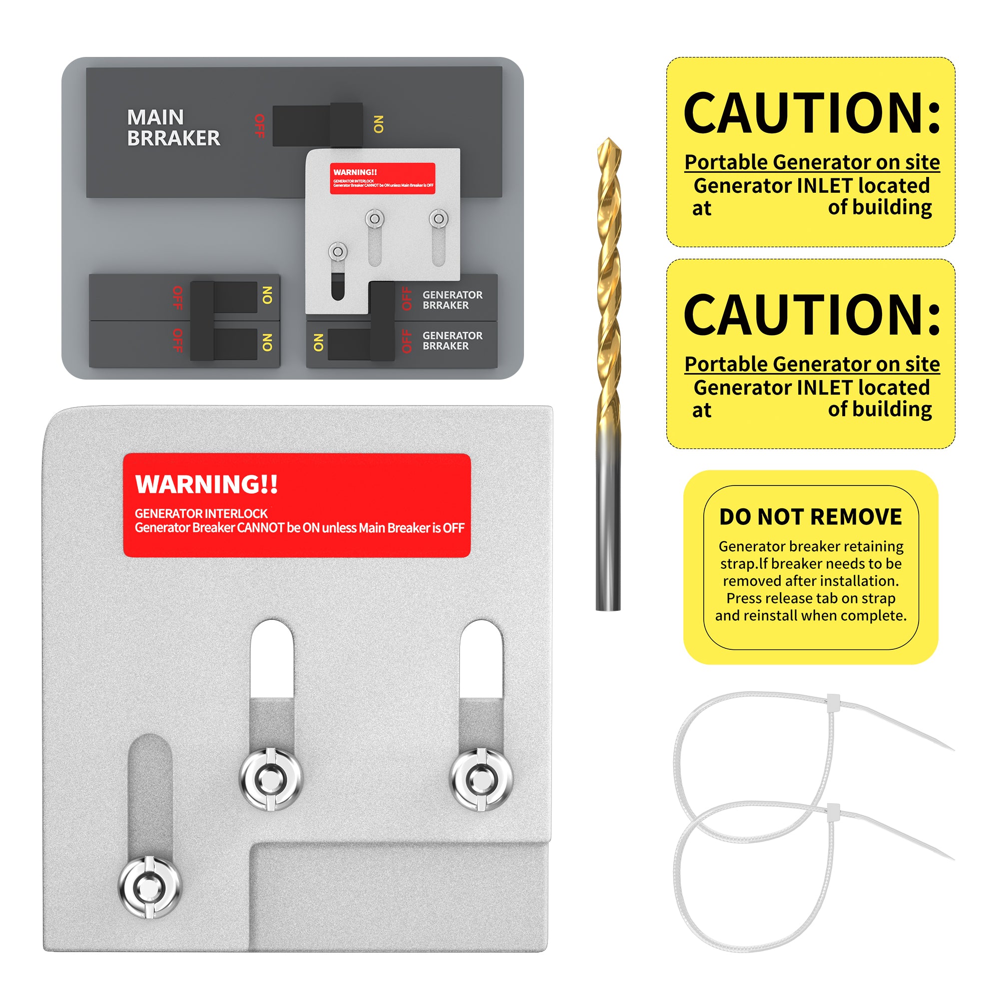 Generator Interlock Kit - Square D QO & Homeline 150/200A (SD-200), 1 ...