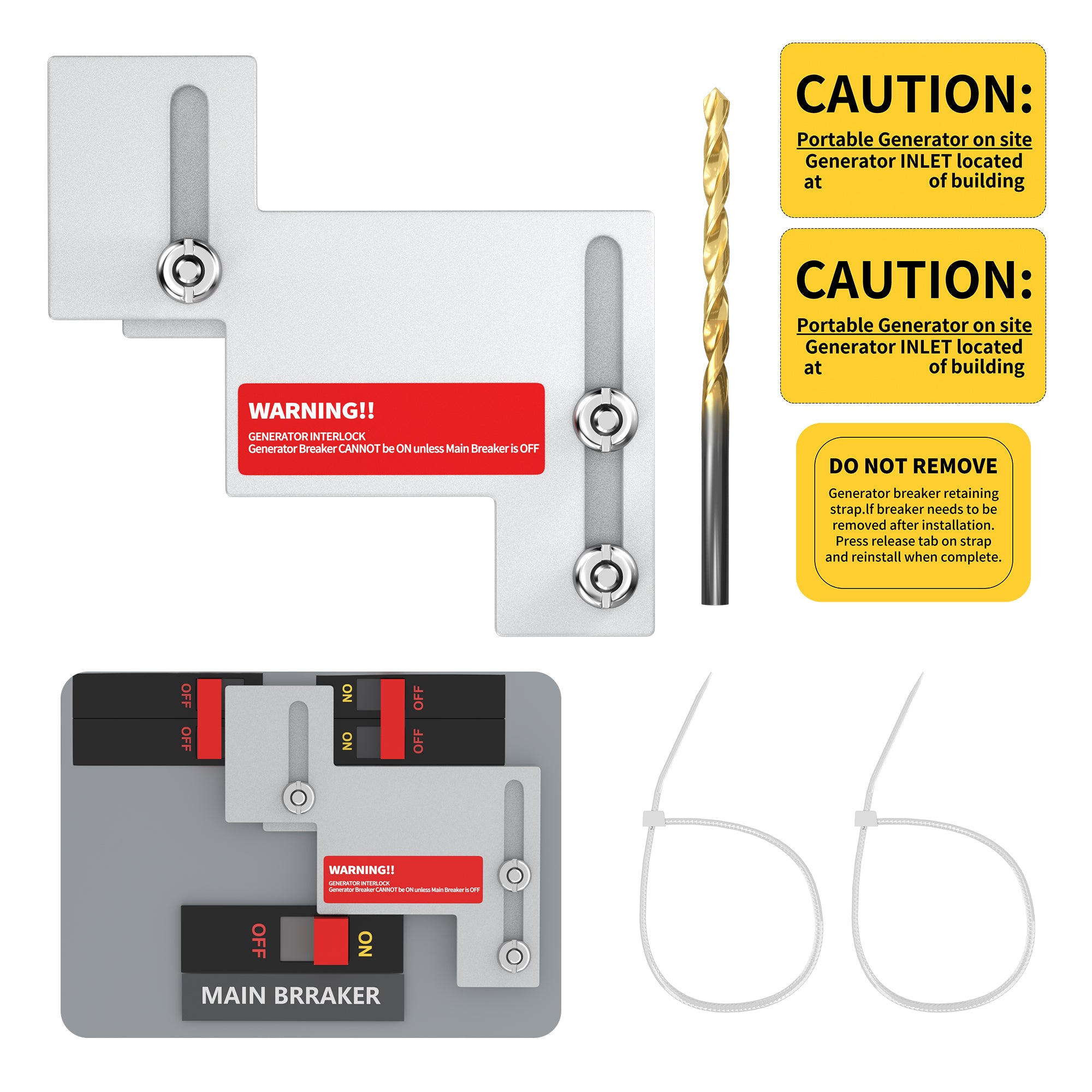 Generator Interlock Kit - Cutler Hammer BR and CH Series 150/200A (BR ...