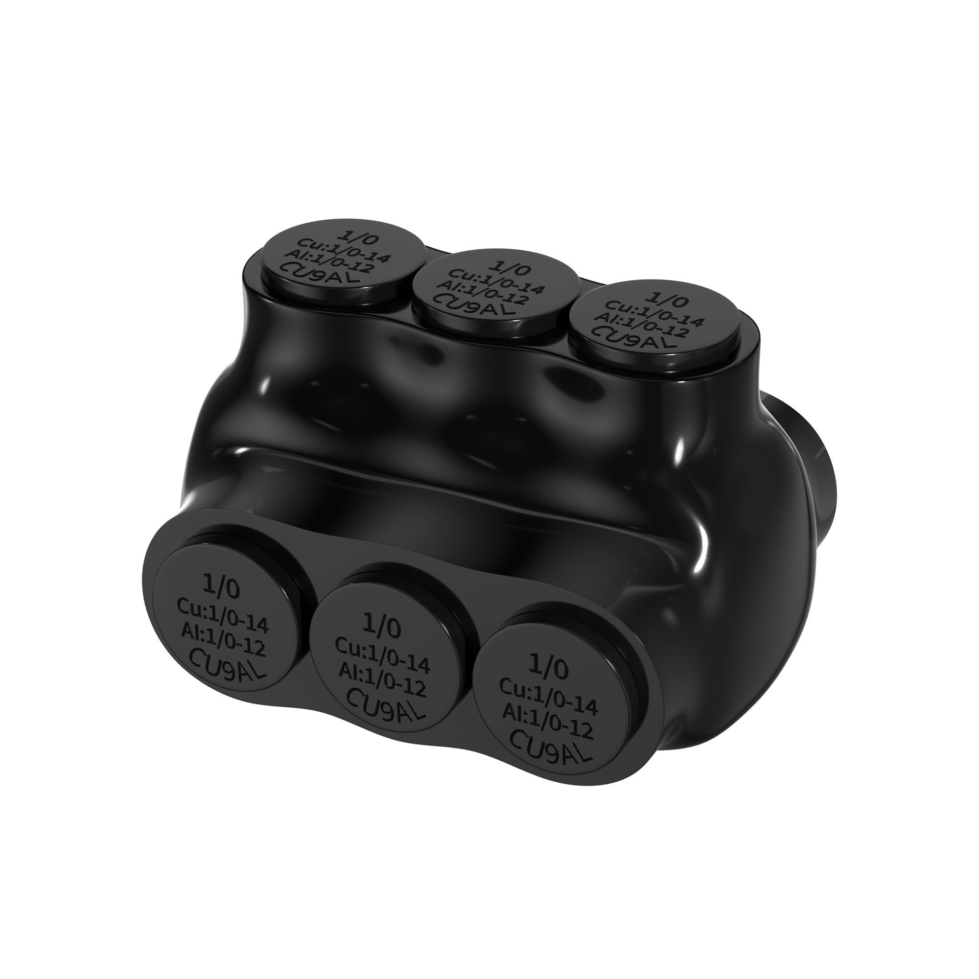1/0 AWG - 14 AWG 3 Port Dual Entry Pre-Insulated Multi-tap Wire Connec ...