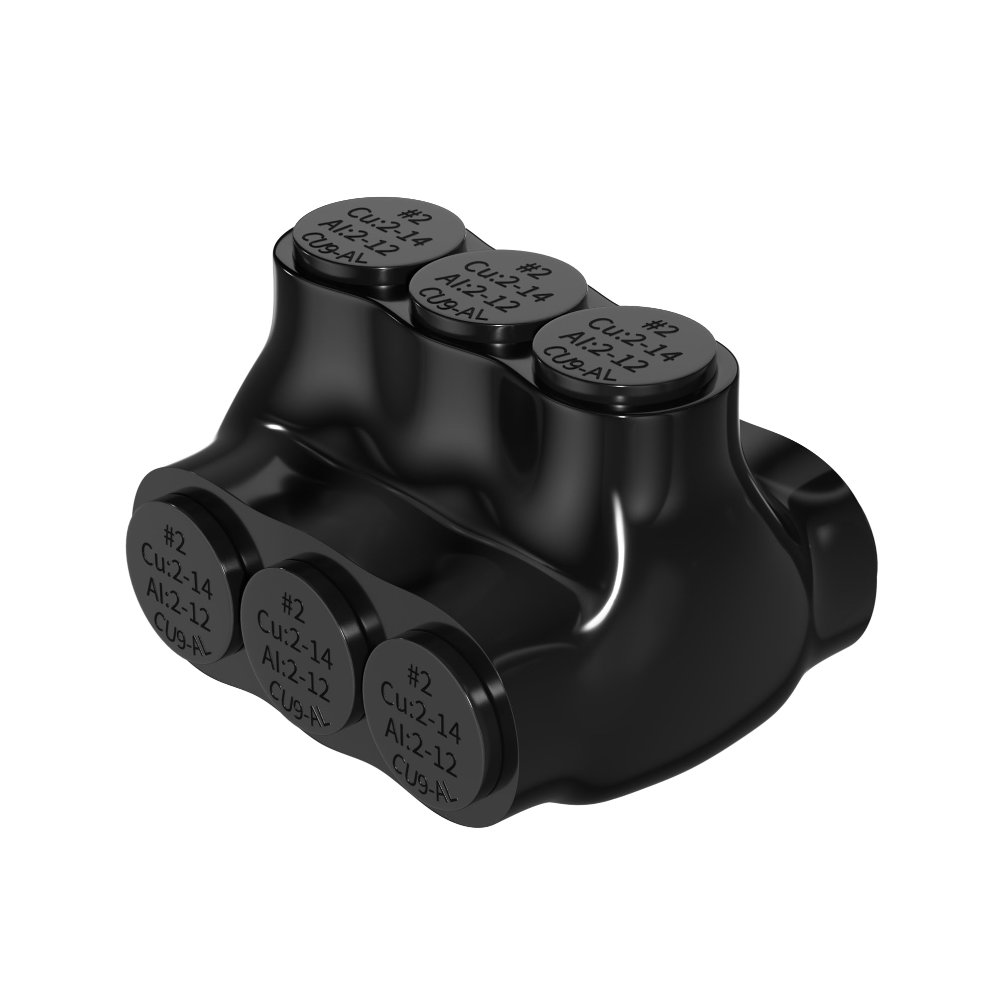 2 AWG – 14 AWG 3-Port Dual-Sided Entry Multi-Tap Pre-Insulated Connect ...