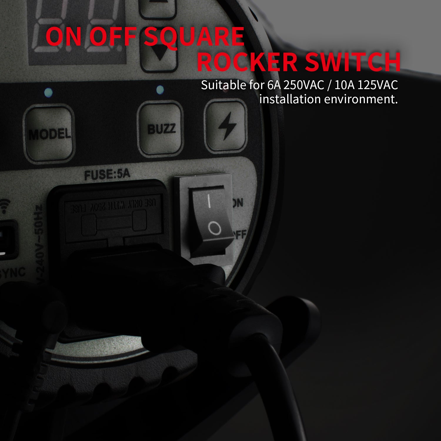 5PCS 20A 12V SPST ON-OFF 2-Pin Rocker Switch with Pre-Wired – DAIER