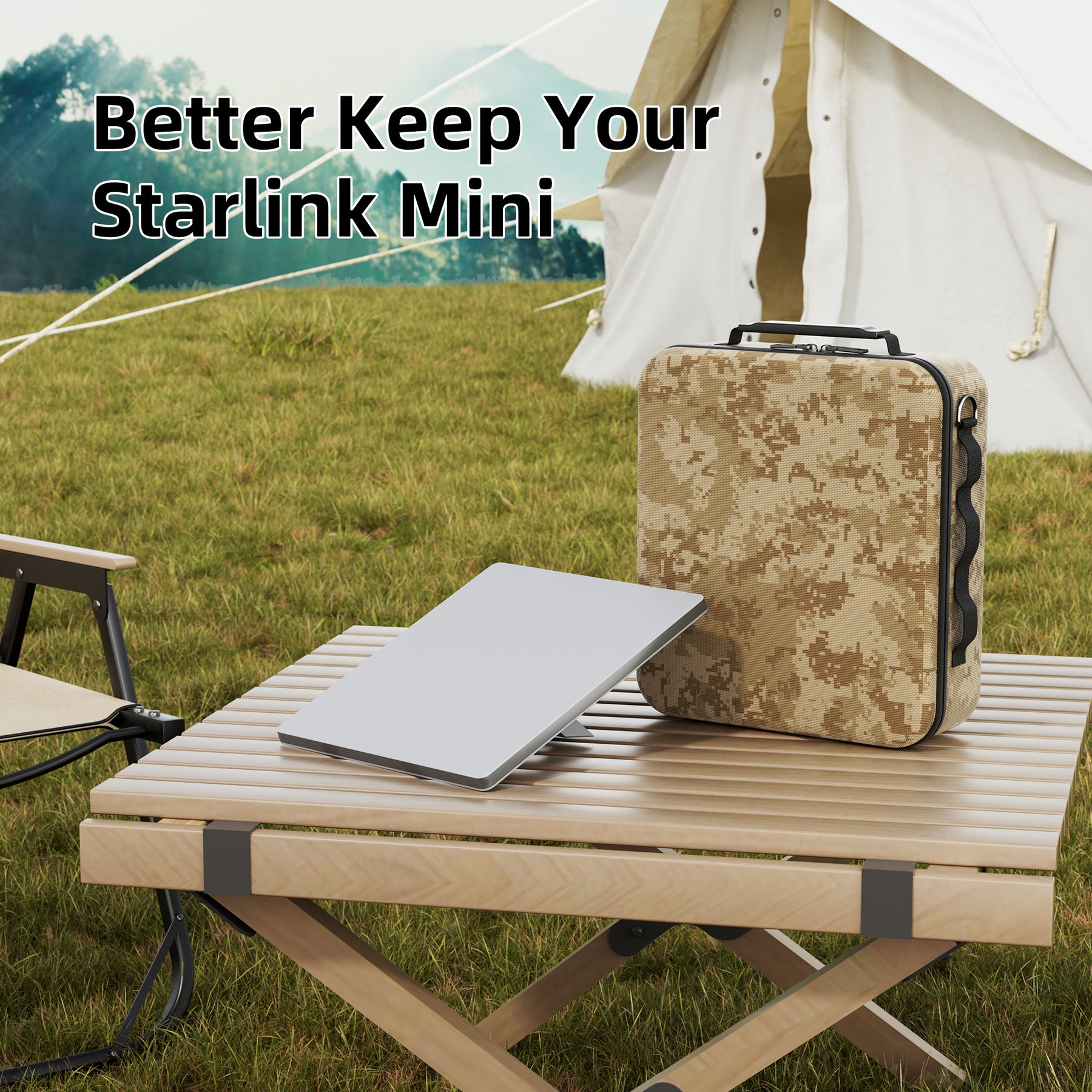 Starlink Mini Army Digital Camouflage Briefcase with Shoulder Strap – DAIER