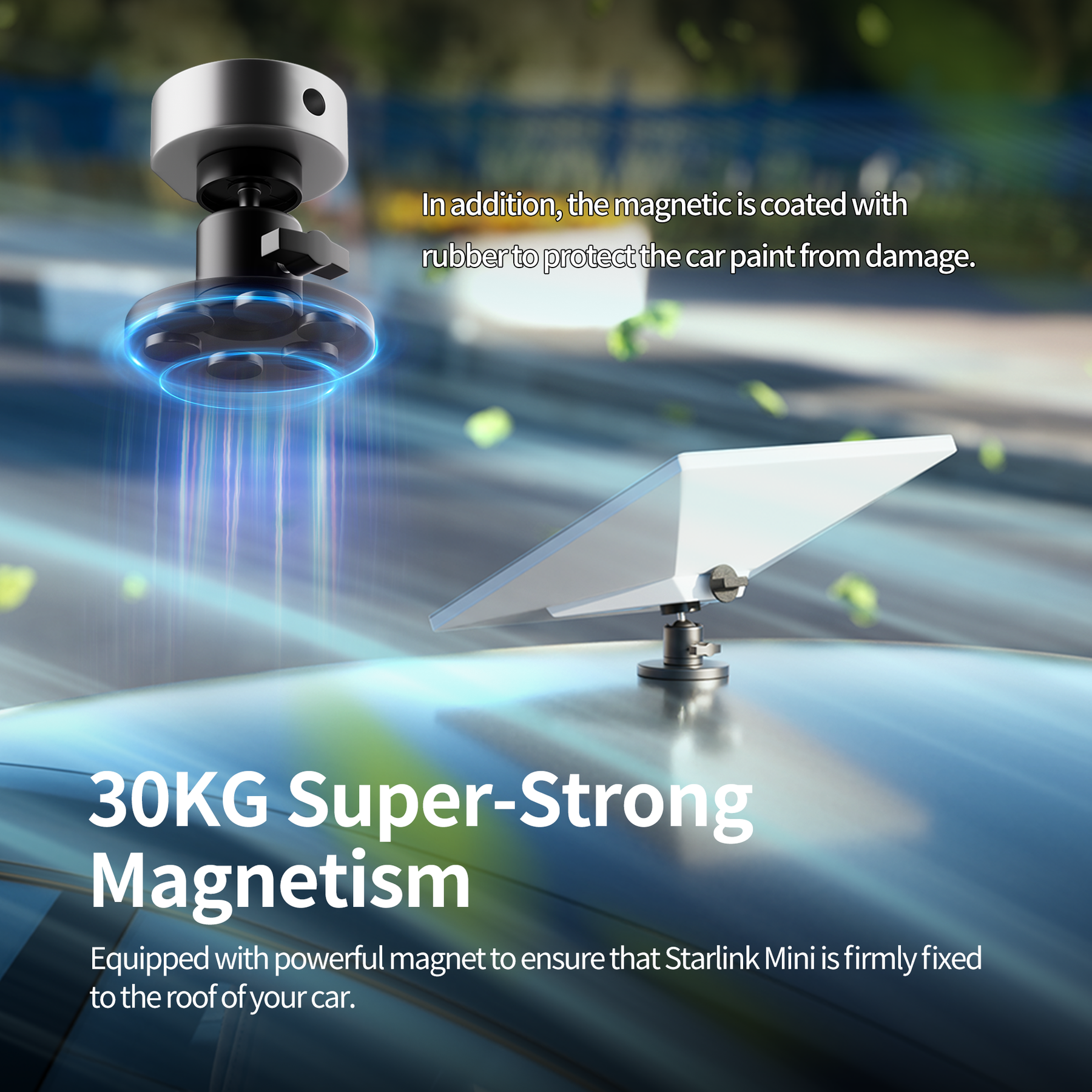 Starlink Mini 360° Adjustment Magnetic Roof Mount with Mount Adapter ...