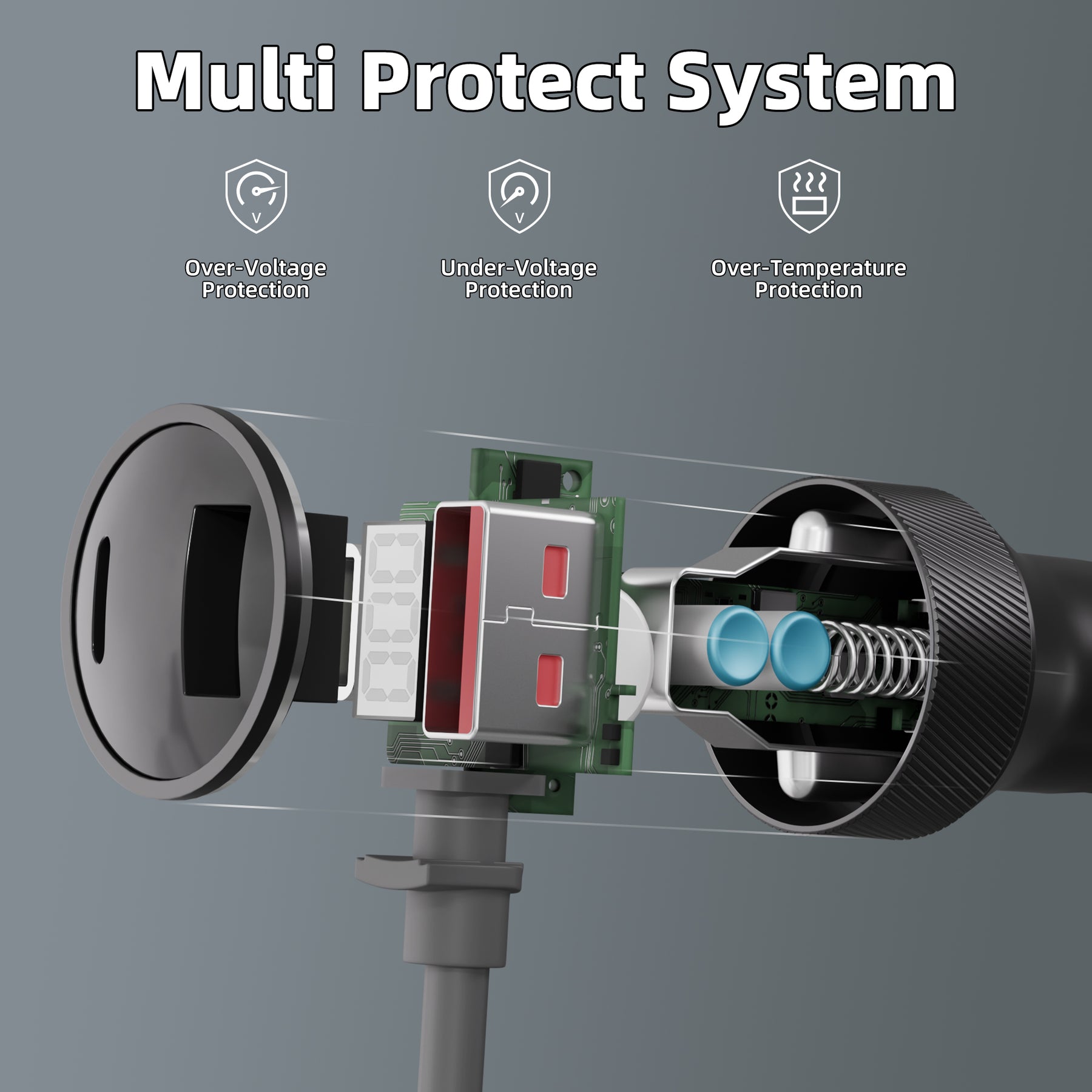 Starlink Mini Dual USB Car Charger with DC Cable & Voltmeter - 9.84FT ...