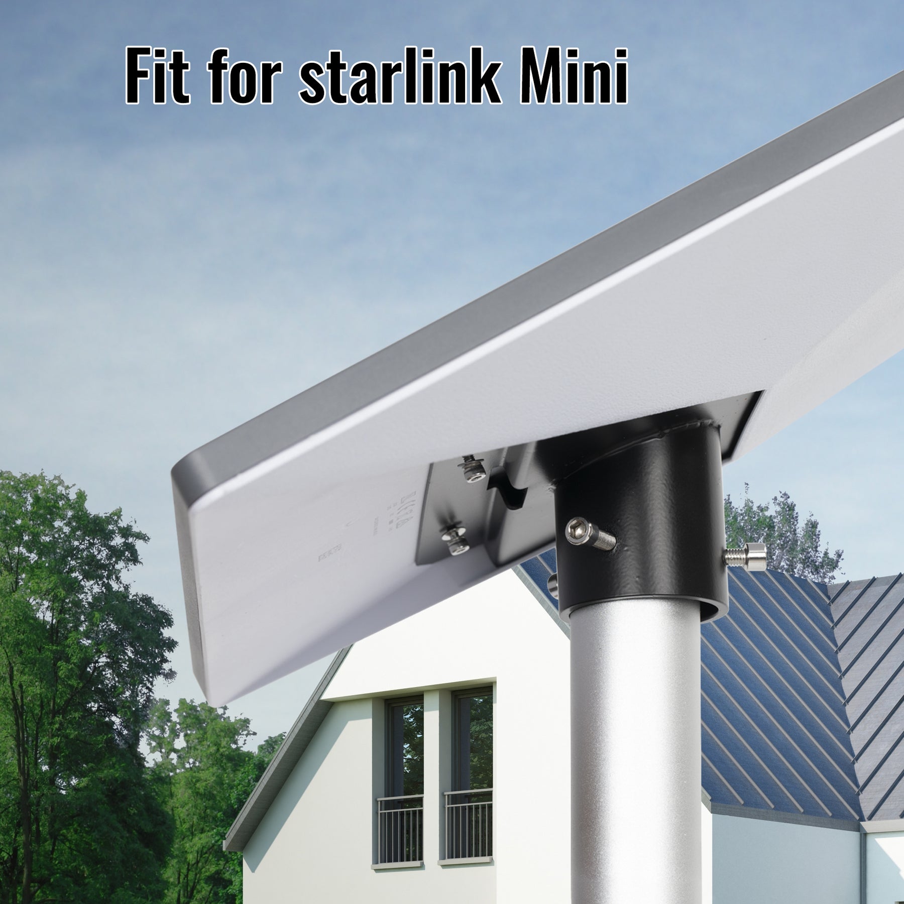 Starlink Mini Metal Pipe Adapter Pole Mount for Up to 1.4" Poles – DAIER