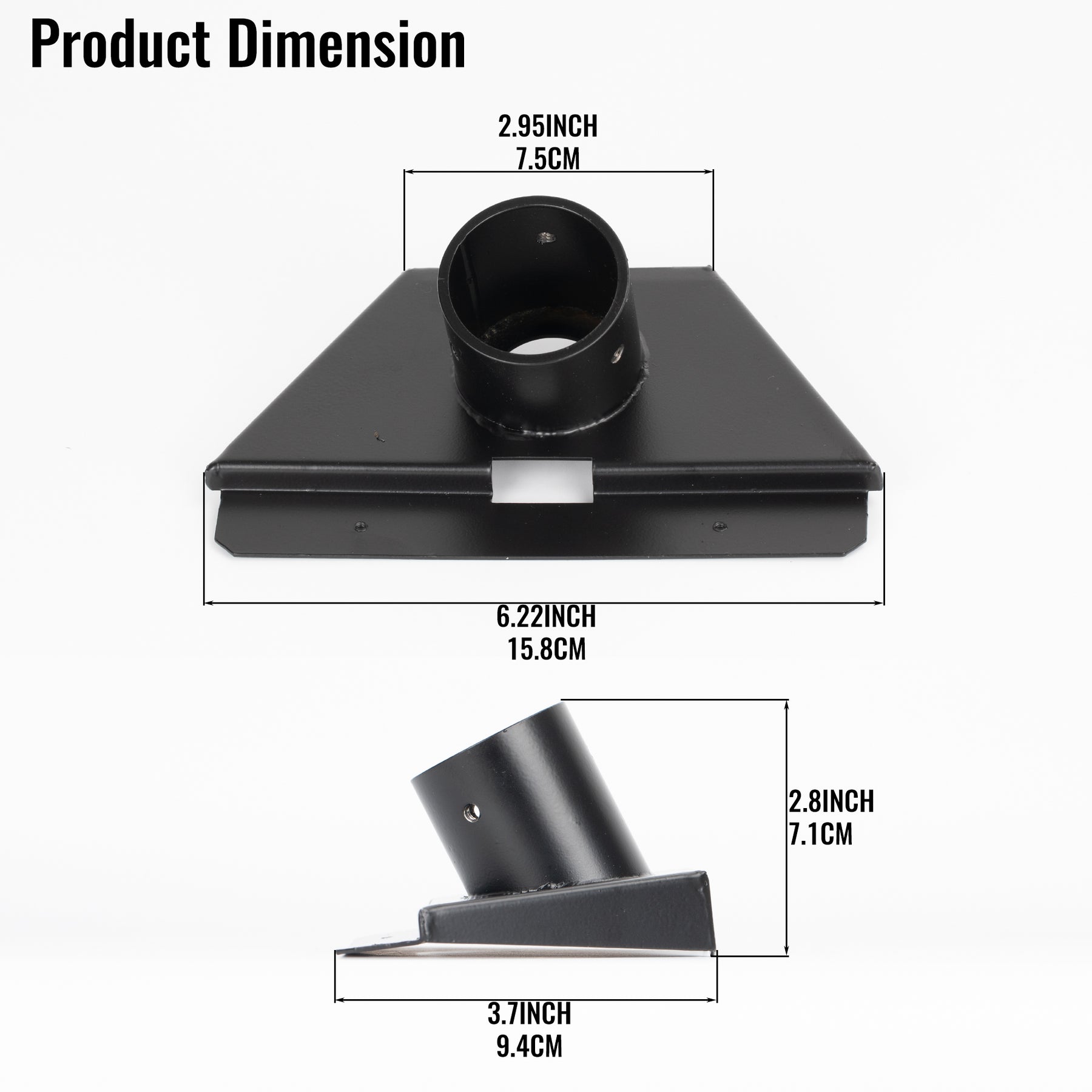 Starlink Mini Metal Pipe Adapter Pole Mount for Up to 1.4" Poles – DAIER