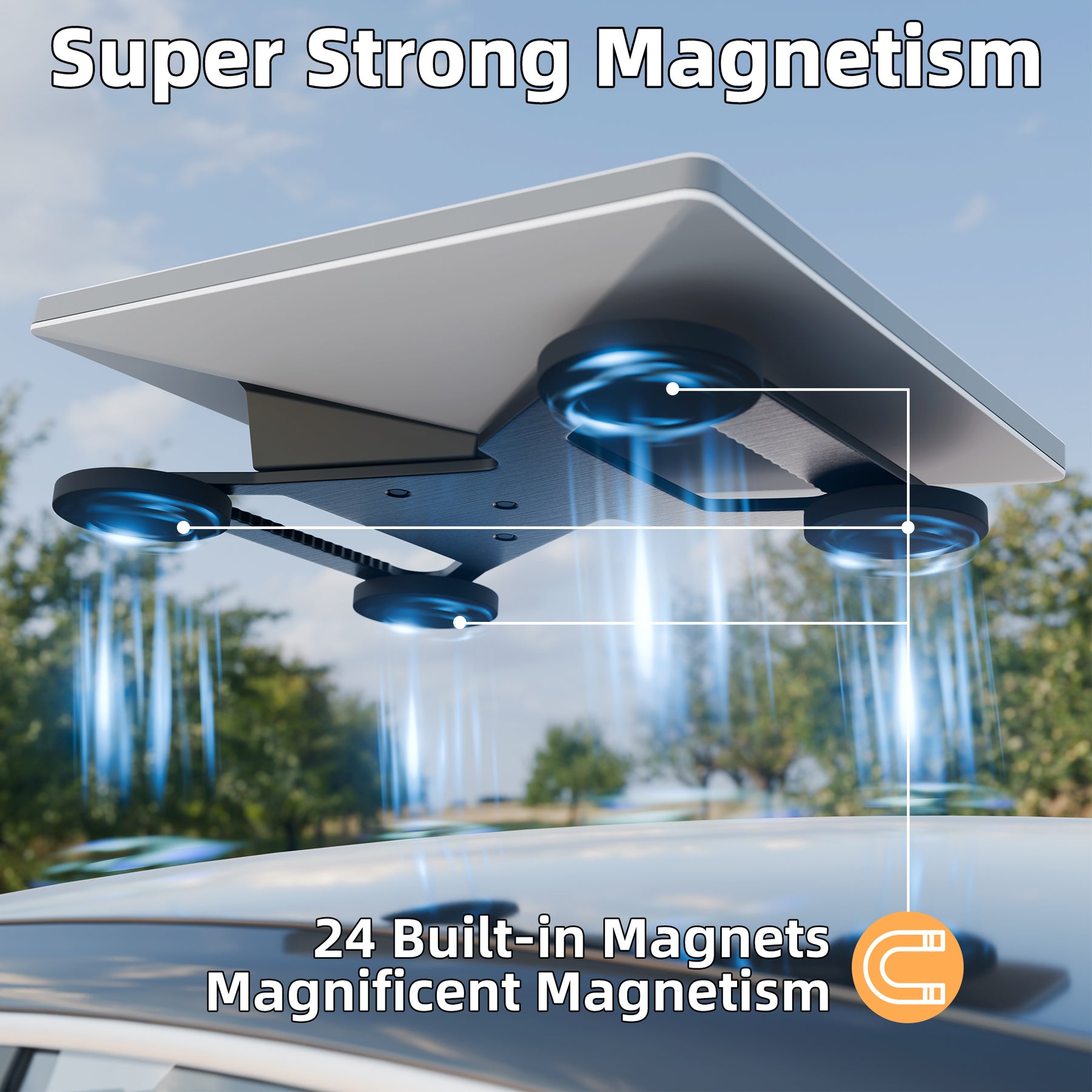 Starlink Mini Magnetic Roof Mount with Anti-Theft Lock No-Drill for Ve ...