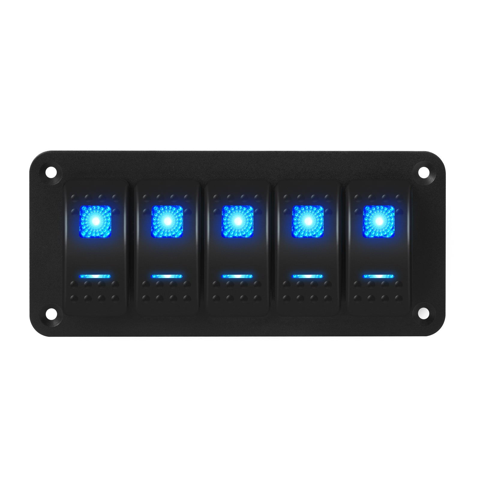 Sealed Pre-wired Dual LED 5 Gang Marine Rocker Switch Panel – DAIER
