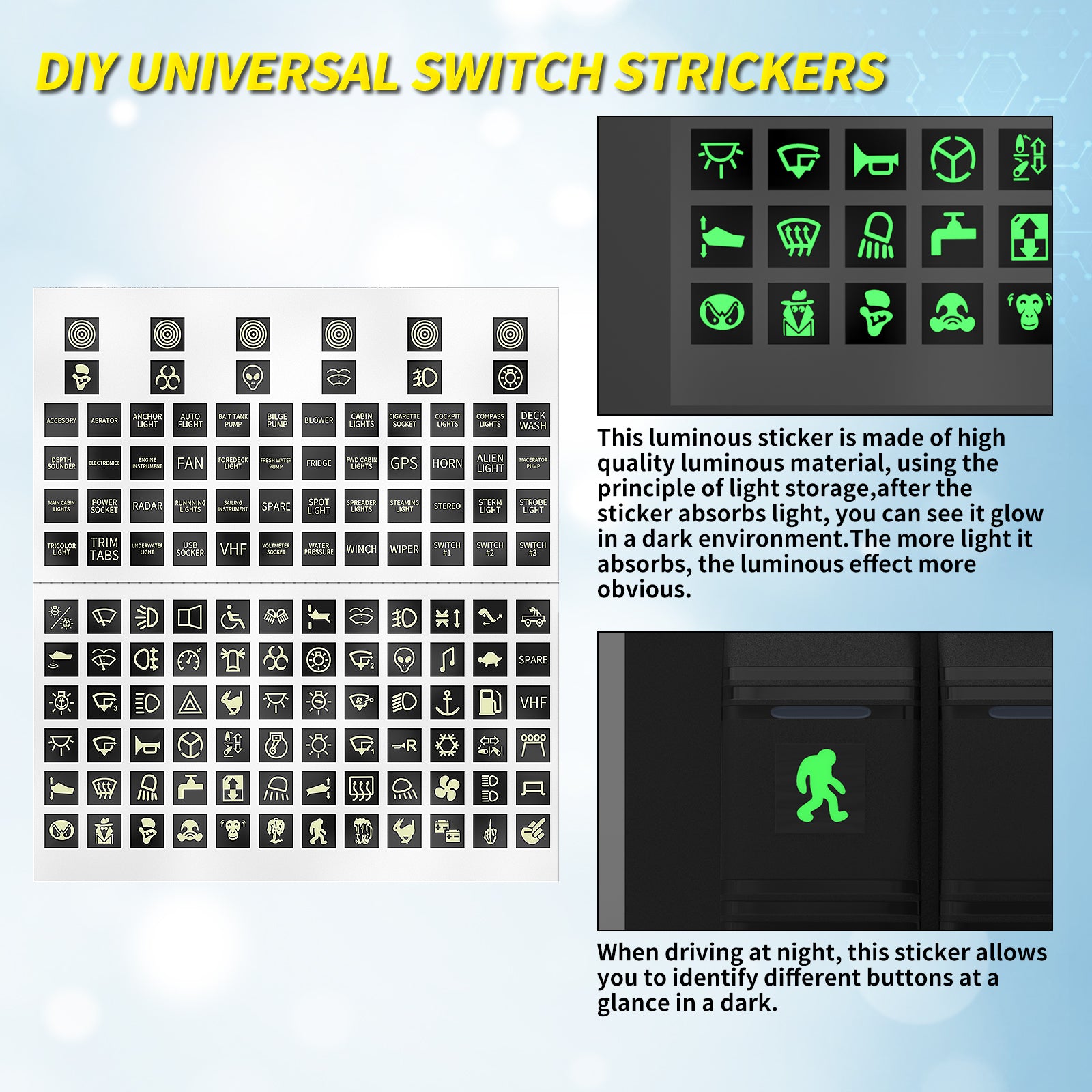 8 Gang 3 Pin ON-OFF Rocker Switch Aluminum Panel with Pre-Wired – DAIER