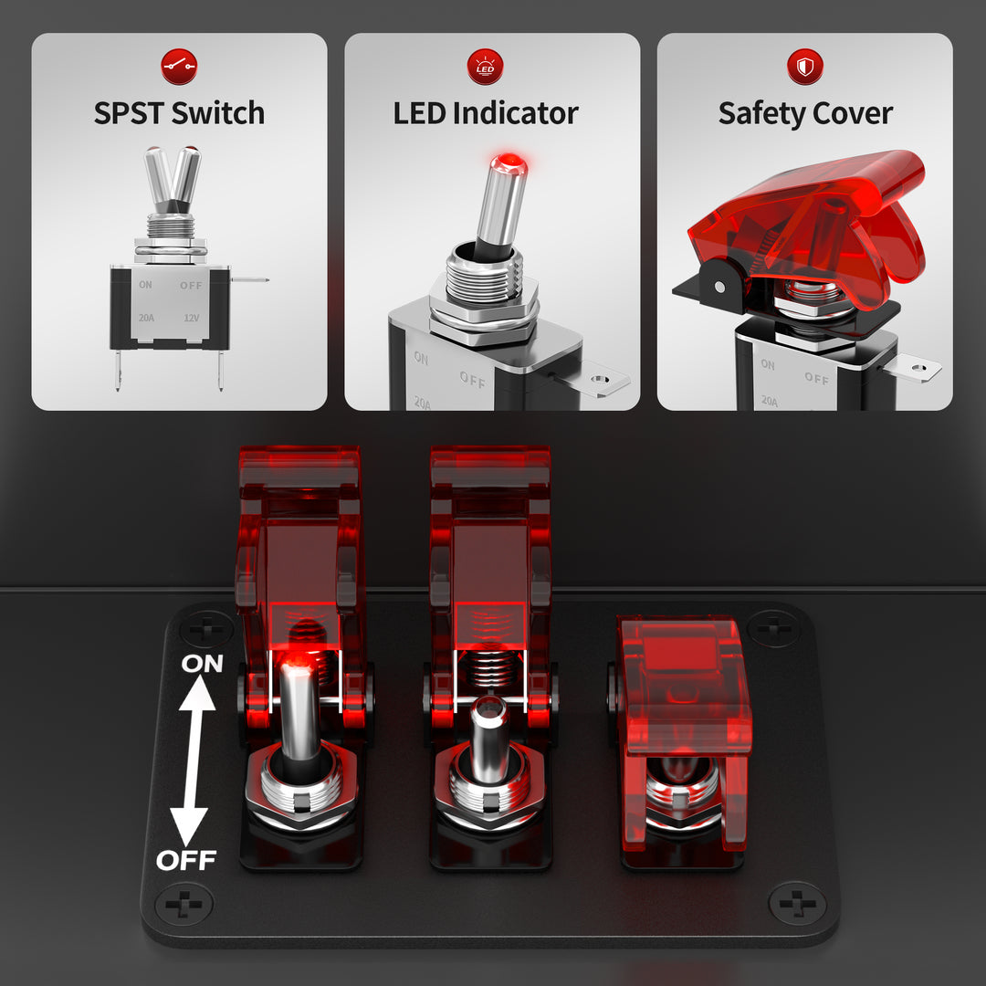 toggle switch safety panel