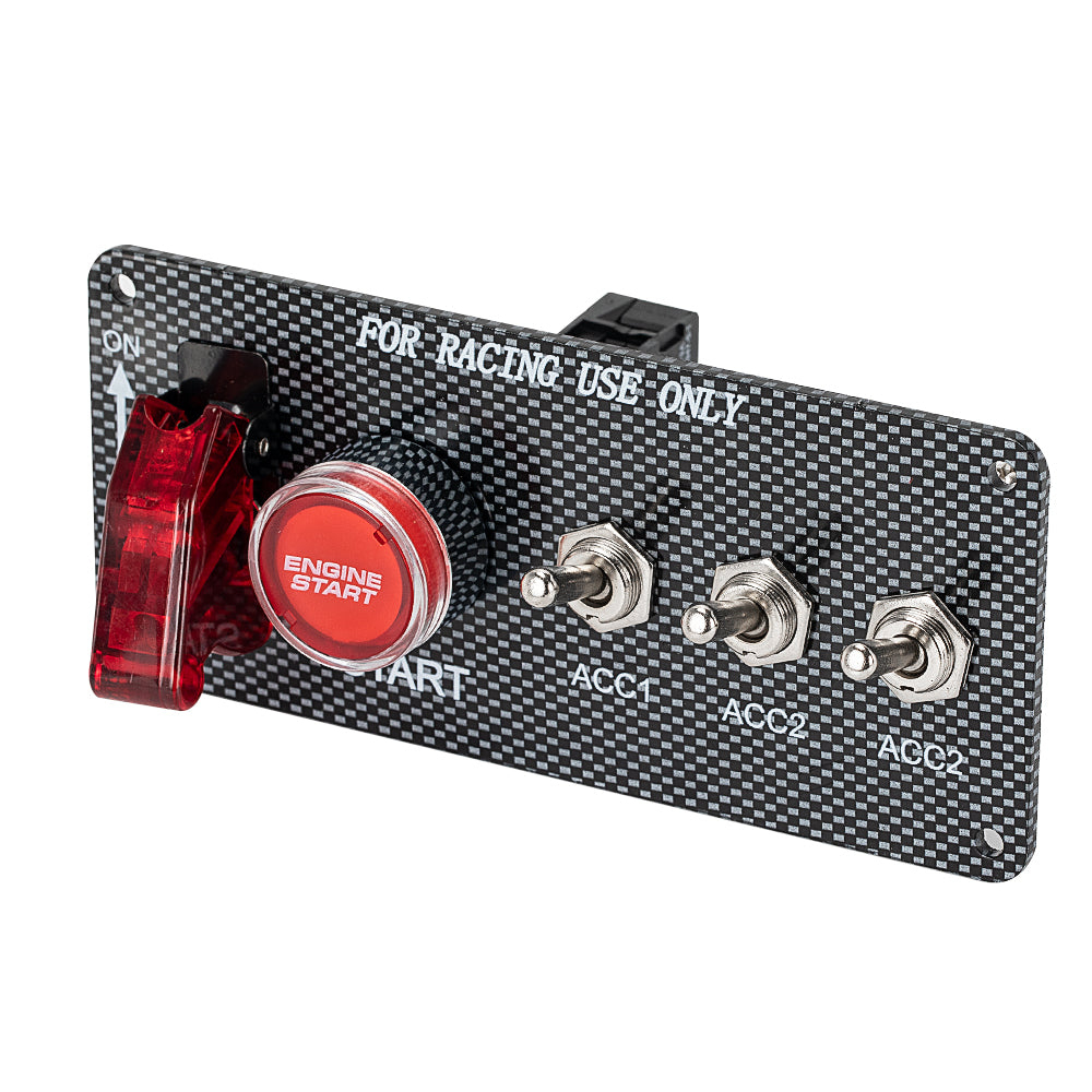 5 in 1 12V SPST ON OFF Race Car Ignition Starter Switch Panel Kit – DAIER