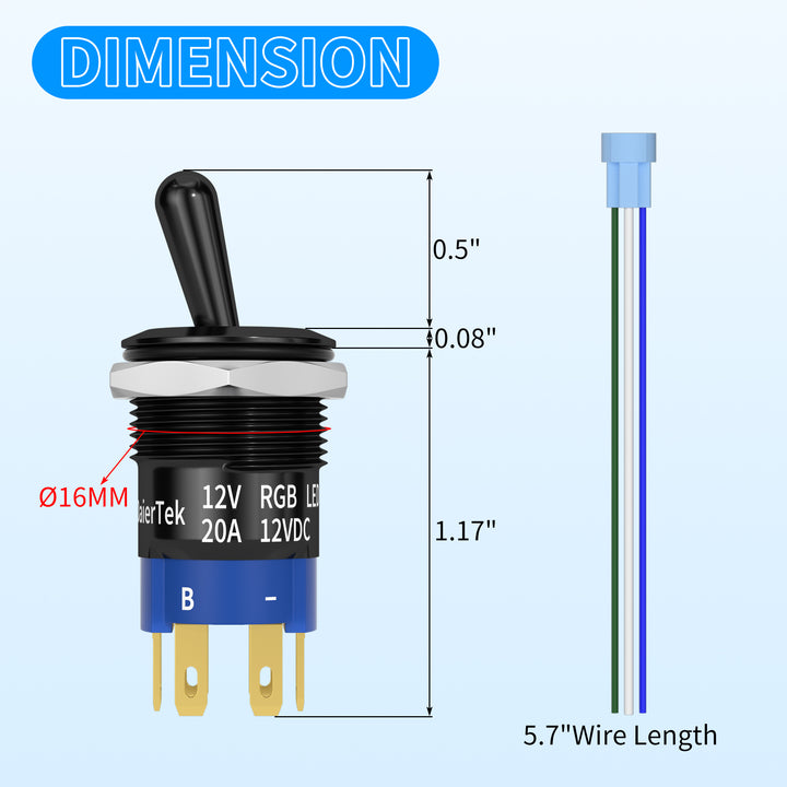 spdt lighted toggle switch