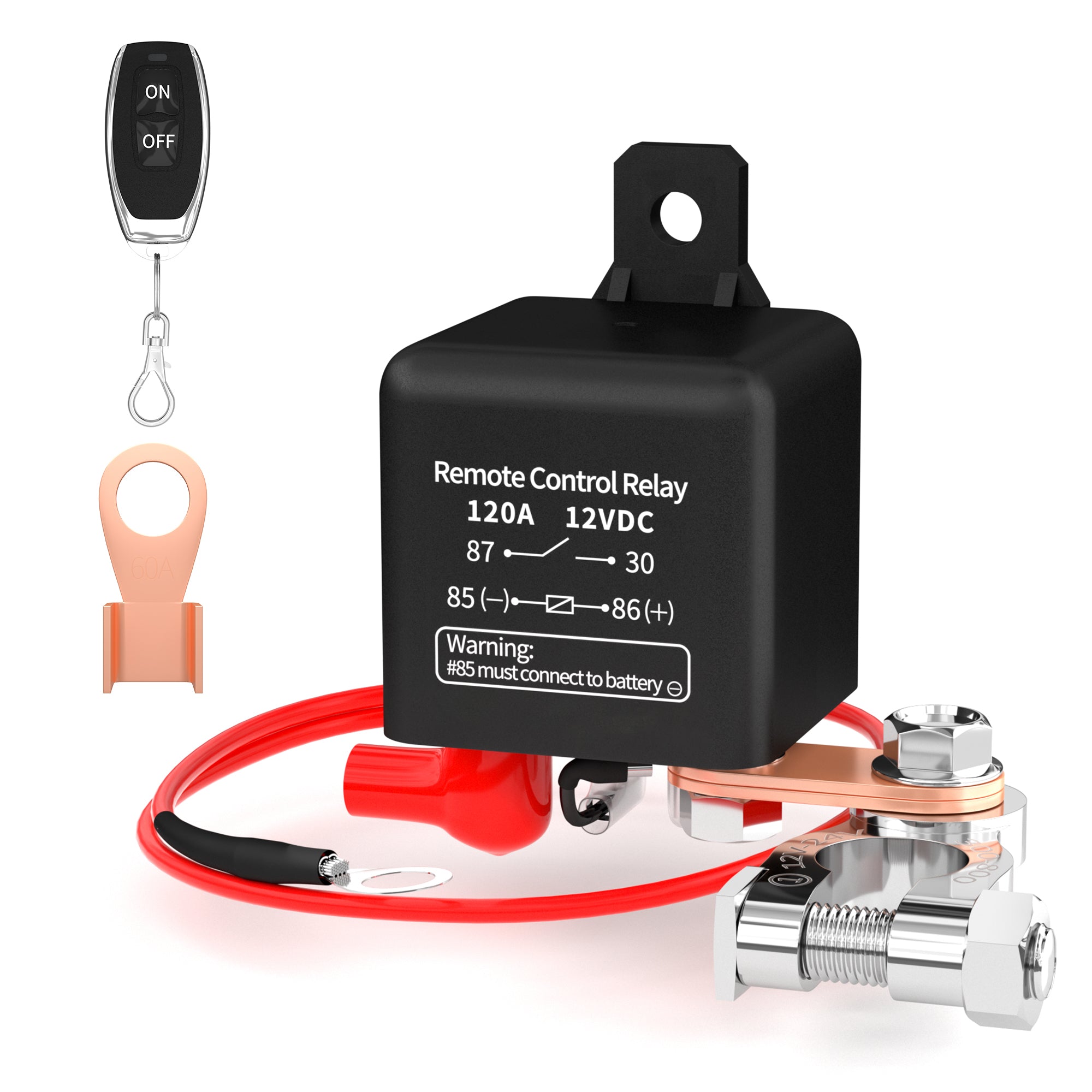 120A/200A 12V Remote Control Relay Isolator Disconnect Battery Switch ...