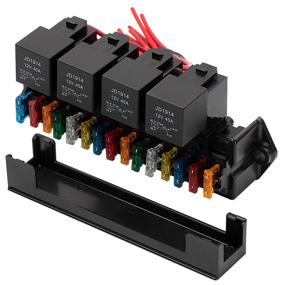 15 Way Multi-Circuit Assembly Automotive Fuse and Relay Box – DAIER